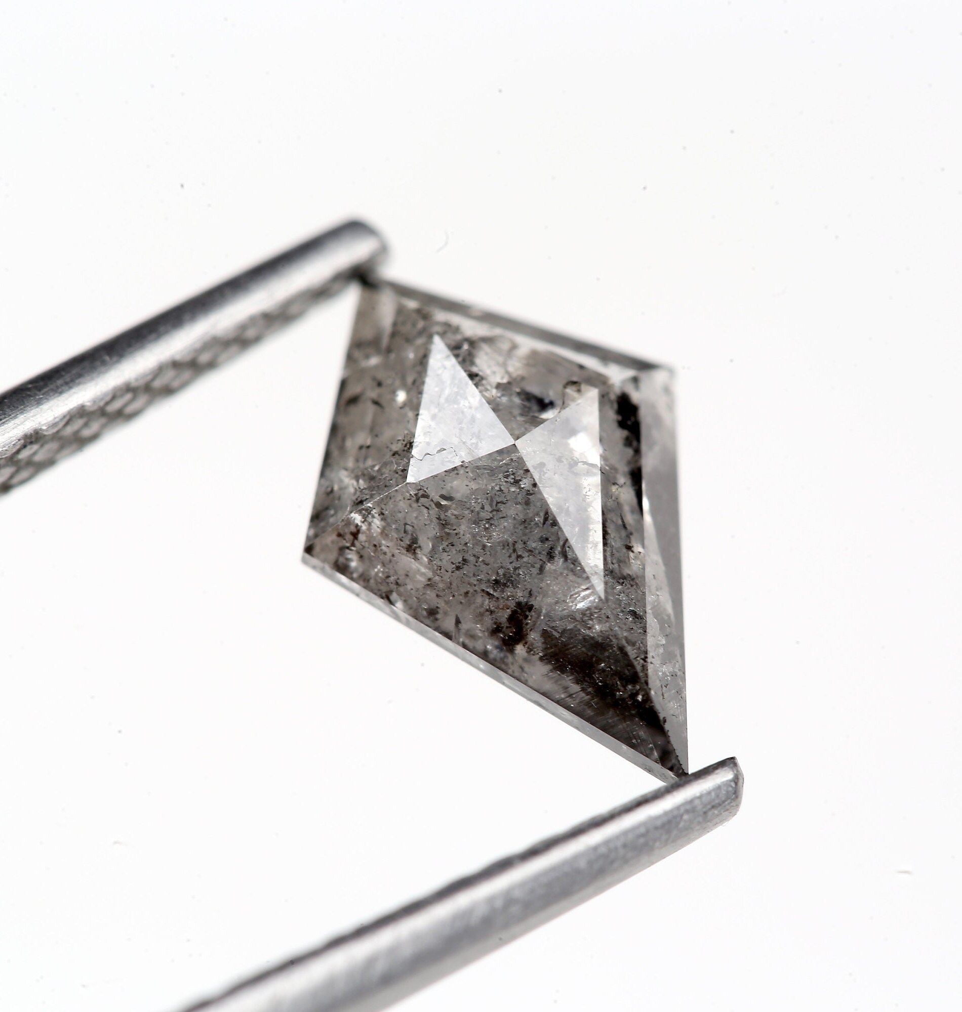 Kite Rose Cut Diamond Natural Grey Salt and Pepper Kite Diamond Fancy ...