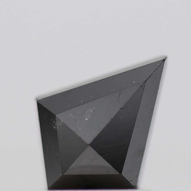 Kit Cut Black Diamond Step Cut Solitaire Black Kite Diamond AAA Kite ...