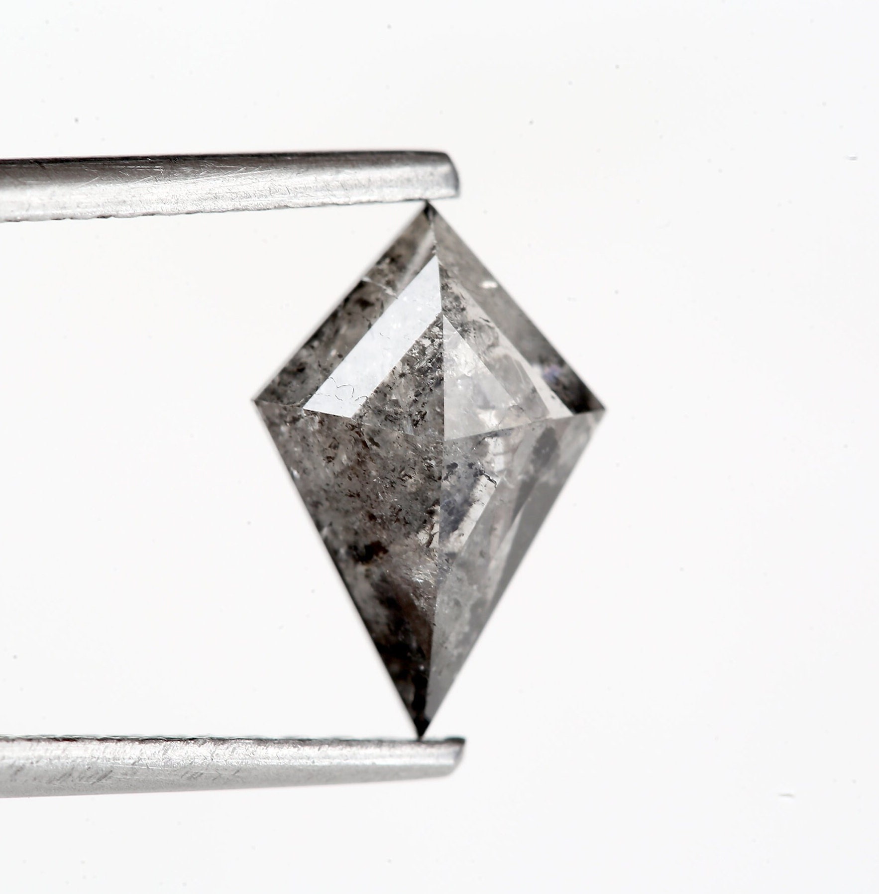 Kite Rose Cut Diamond Natural Grey Salt and Pepper Kite Diamond Fancy ...