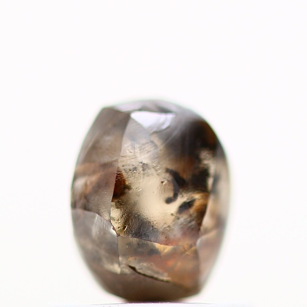 1.01 Ct Natural Oval Shape Rough Fancy Brown Loose Diamond Uncut Galaxy ...