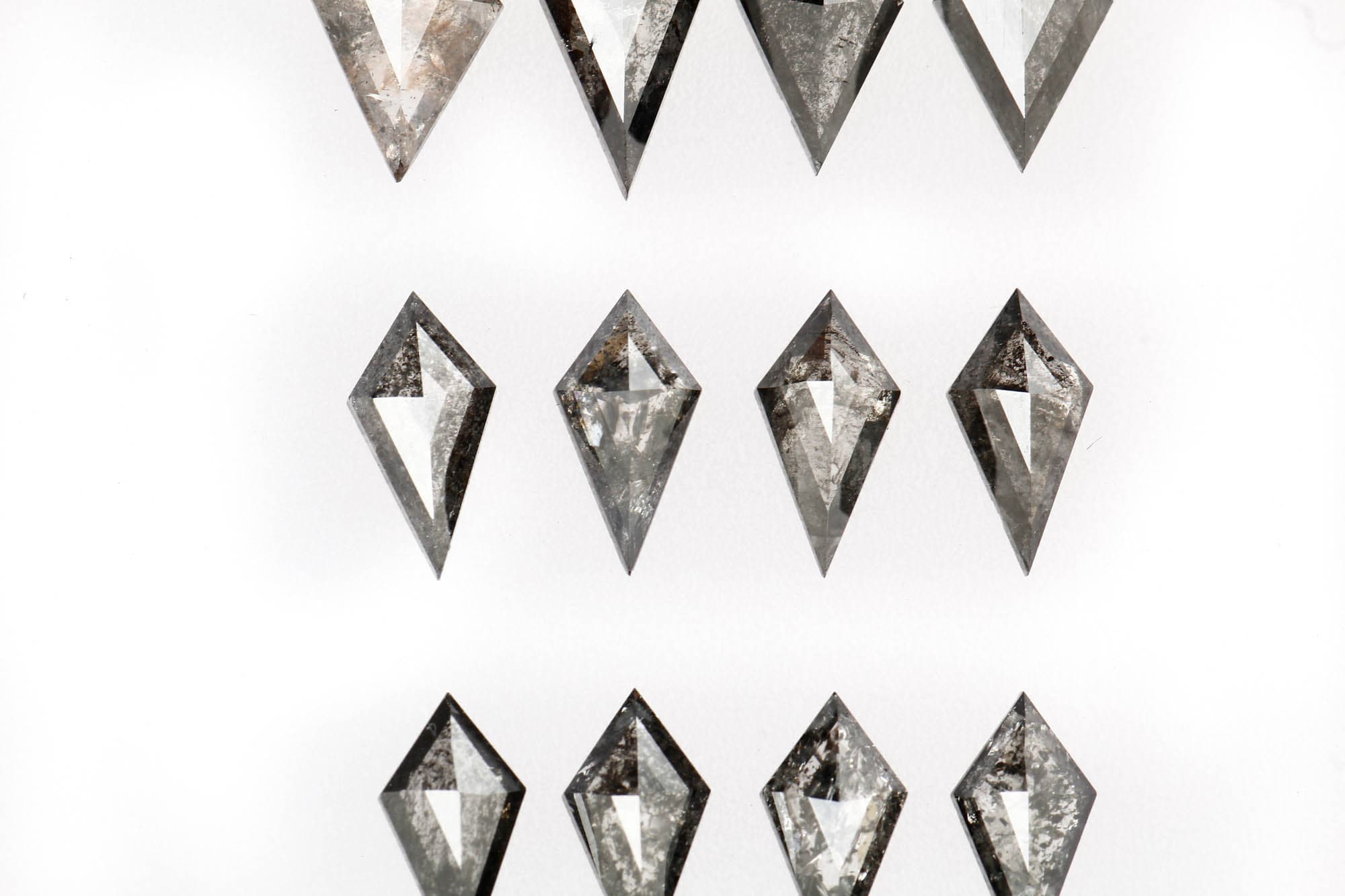 Natural Earth Mined Salt and Pepper Kite Cut Diamond Diamond Lot ...