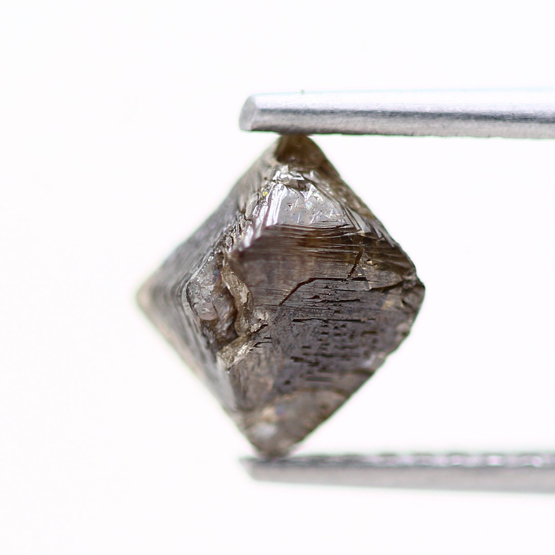 1.52 Ct Octahedron Shape Raw Loose Brown Diamond Unique Rough Fancy ...