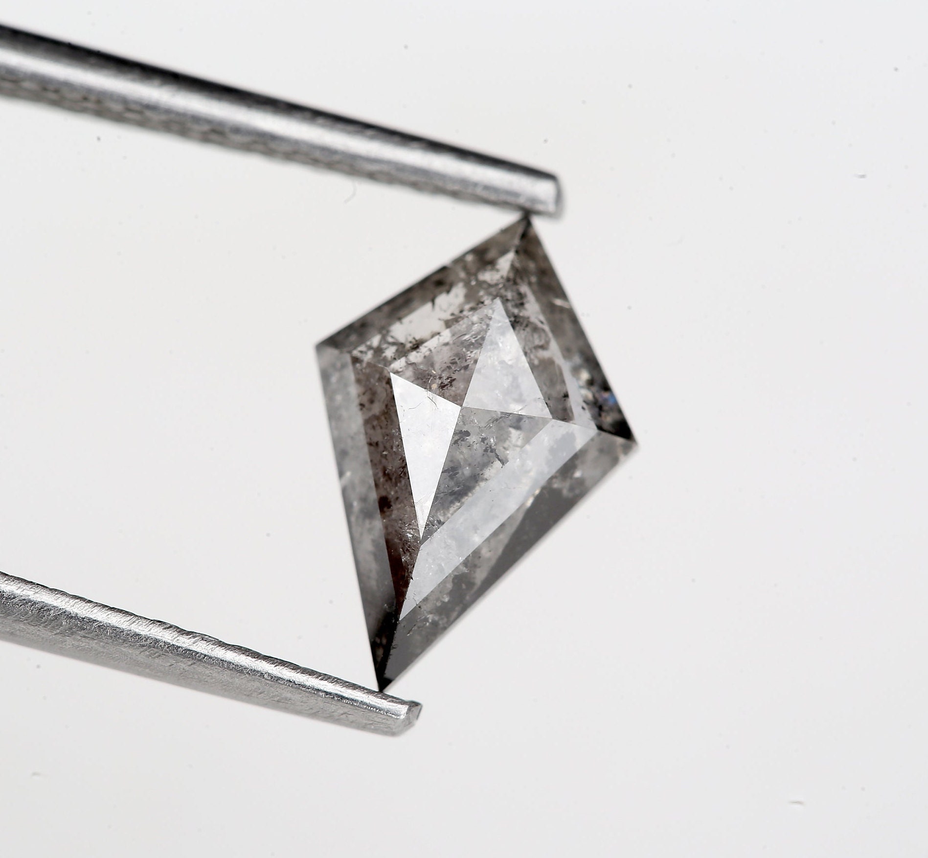 Kite Rose Cut Diamond Natural Grey Salt and Pepper Kite Diamond Fancy ...