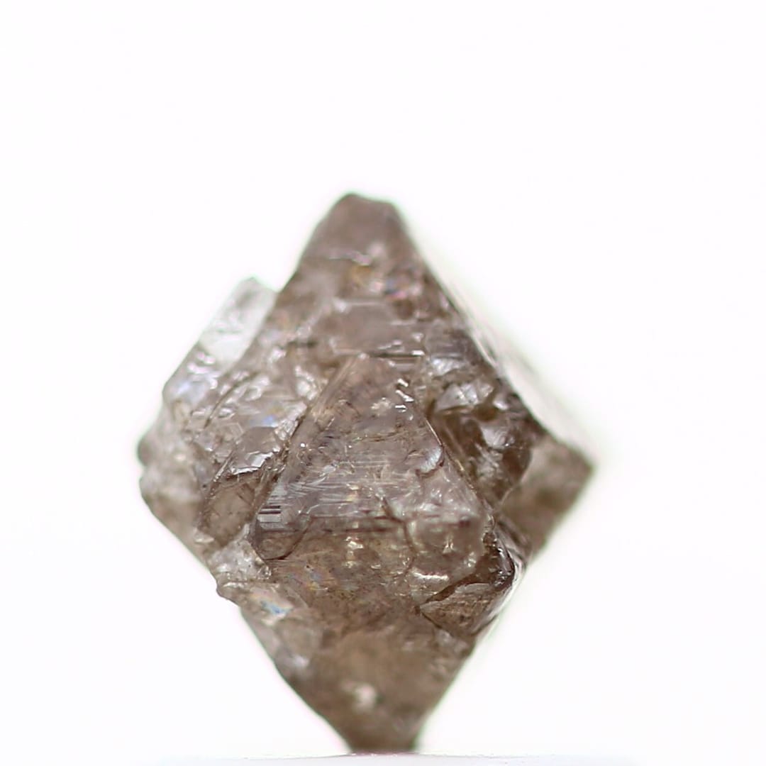 1.06 Ct Octahedron Shape Rough Uncut Diamond Loose Natural Brown ...
