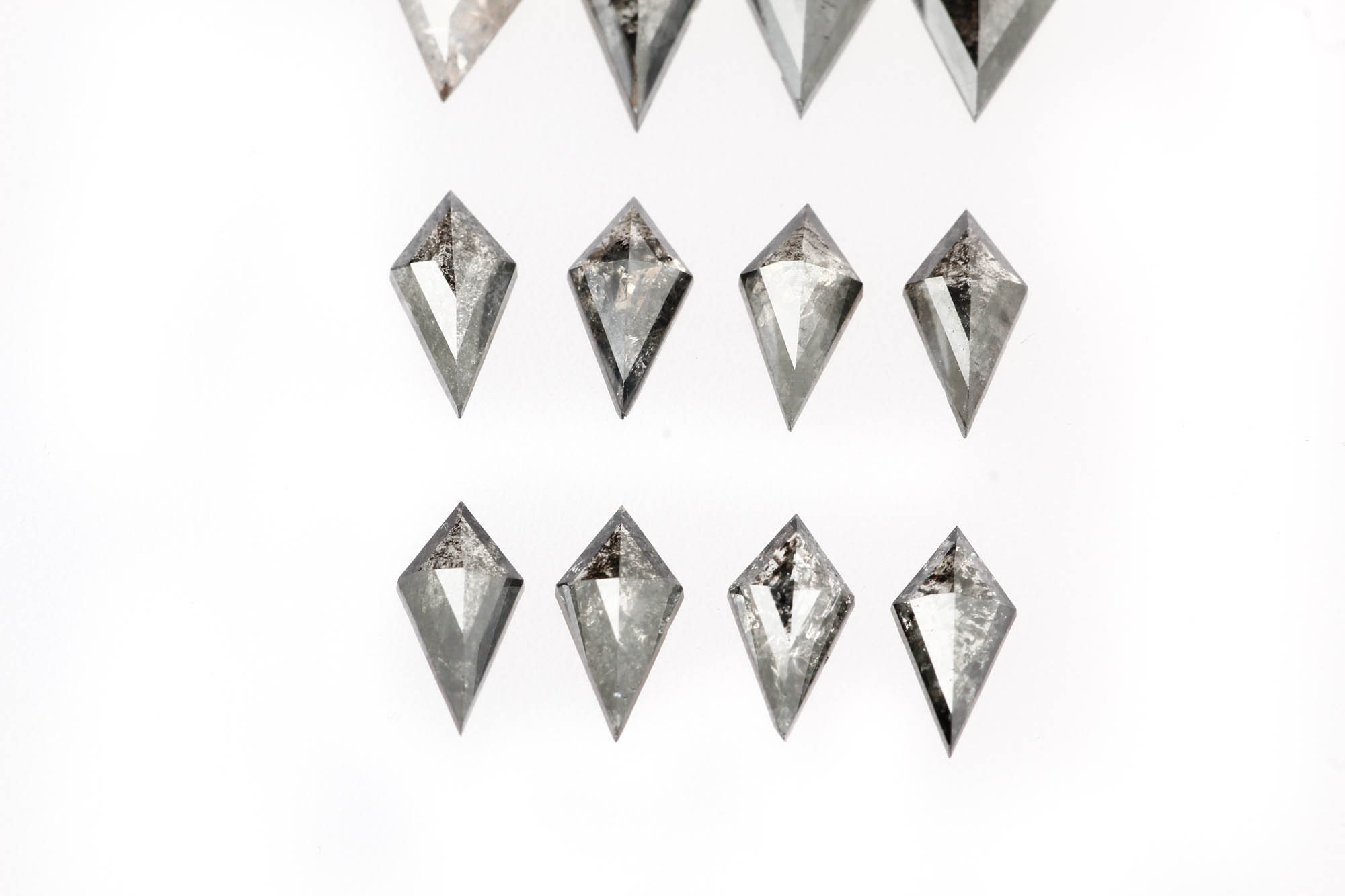 Natural Earth Mined Salt and Pepper Kite Cut Diamond Diamond Lot ...