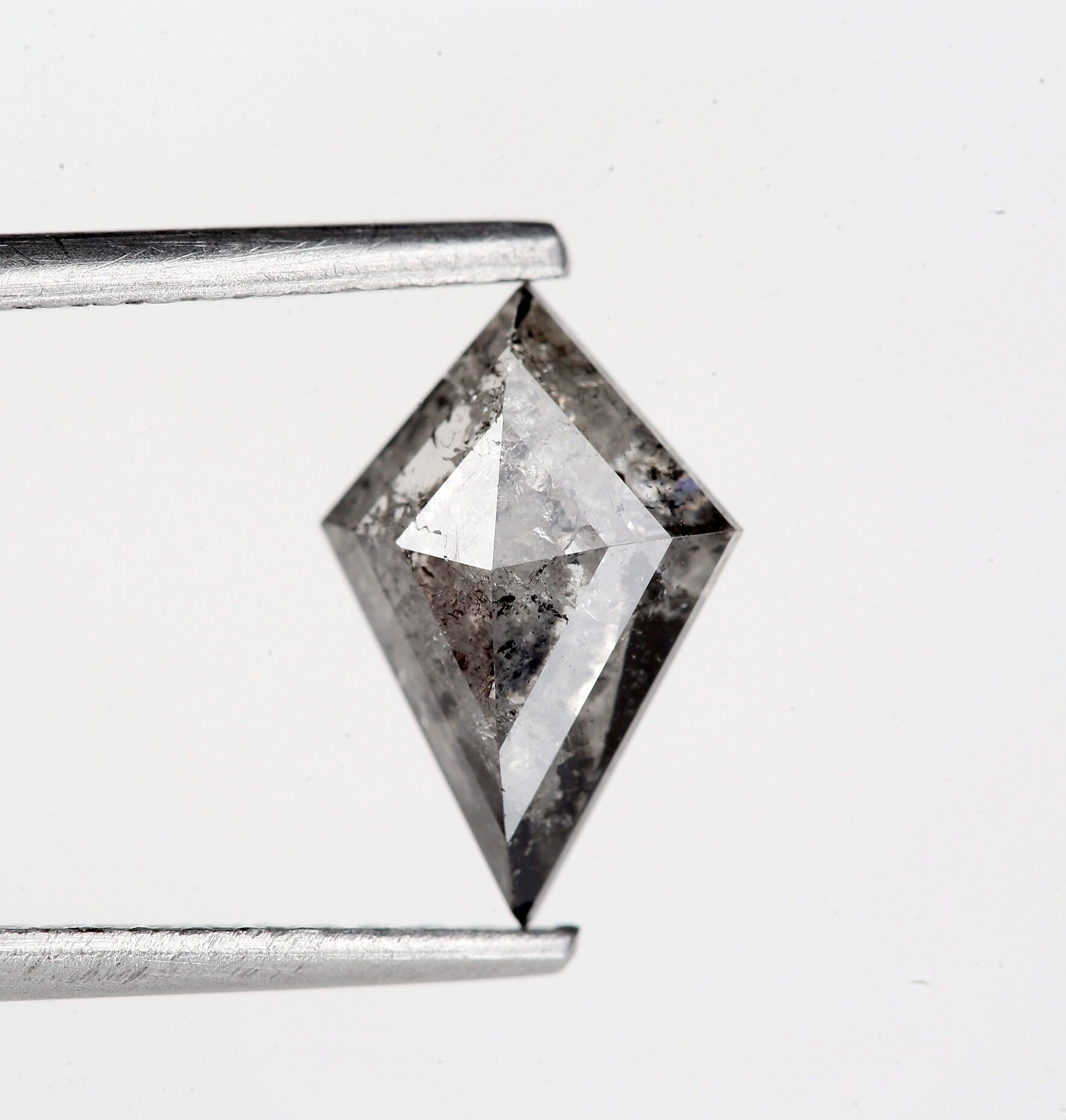 Kite Rose Cut Diamond Natural Grey Salt and Pepper Kite Diamond Fancy ...