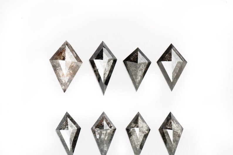 Natural Earth Mined Salt and Pepper Kite Cut Diamond Diamond Lot ...