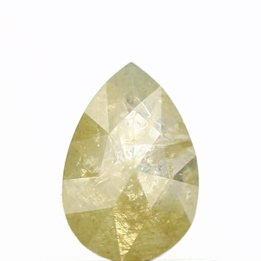 0.41 Ct Fancy Pear Shape Rustic Diamond Rose Cut Diamond , Natural ...