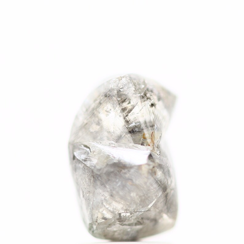 3.88 Ct Natural Icy Elongated Oval Shape Raw Diamond Fancy Loose Rough ...