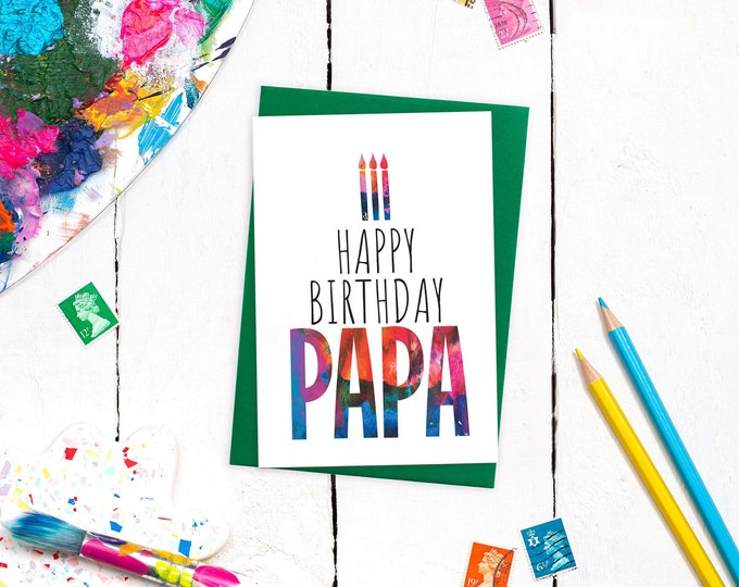 Poem Papa Birthday Card Birthday Card for Papa Meaningful Papa Card ...