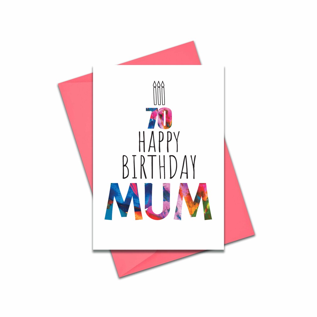 Mum 70th Birthday Card 70th Birthday Card For Mum Etsy mum-70th-birthday-card-70th-birthday-card-for-mum-etsy