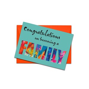 Adoption Card Happy Adoption Day Congratulations Adoption New Baby Card ...