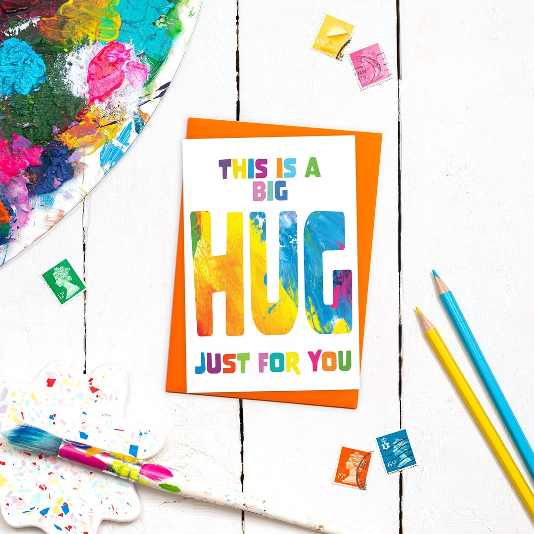 Sweet Big Hug Just for You Card Ideal as A Get Well Card | Sending A ...