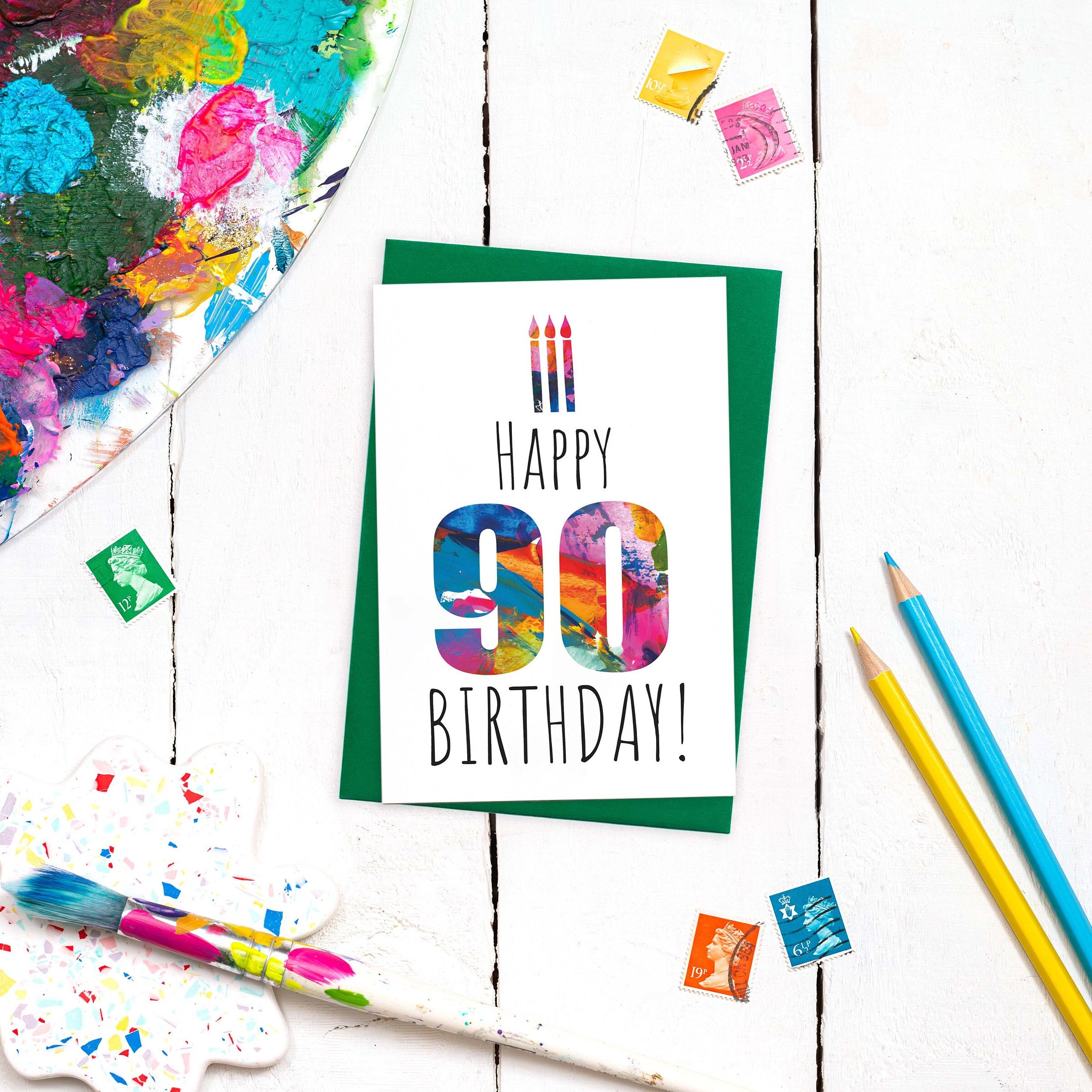 90th Birthday Card 90 Card 90th Birthday Card Man 90th - Etsy