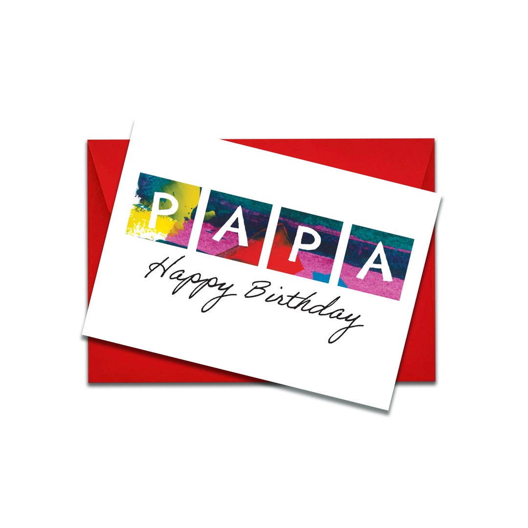 Papa Birthday Card Hard to Find Recipient Papa Card Card for Papa ...