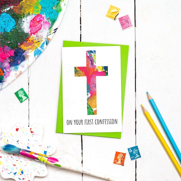 First Reconciliation Cards - Etsy
