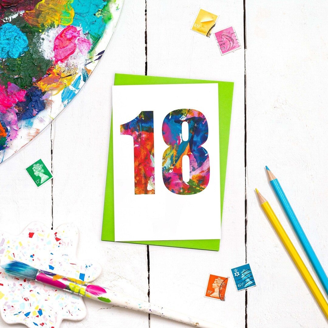 18th Anniversary Card 18th Wedding Anniversary Card 18th - Etsy