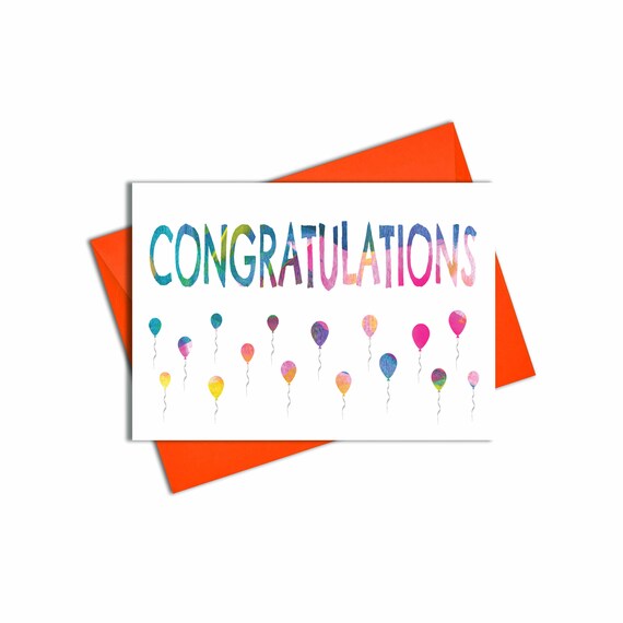 Congratulations Card Well Done Card New Job Card New | Etsy