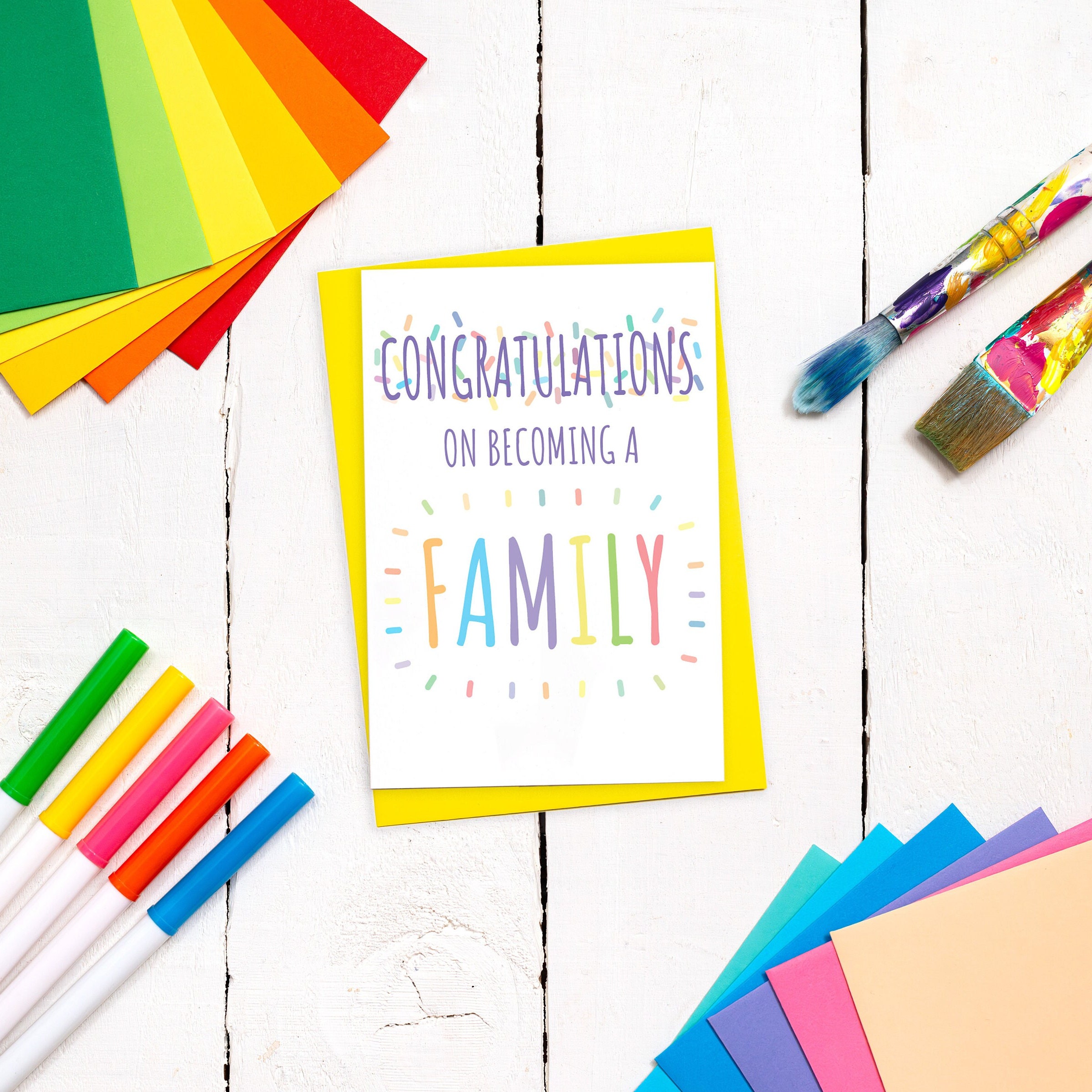 Adoption Card Happy Adoption Day Congratulations Adoption - Etsy