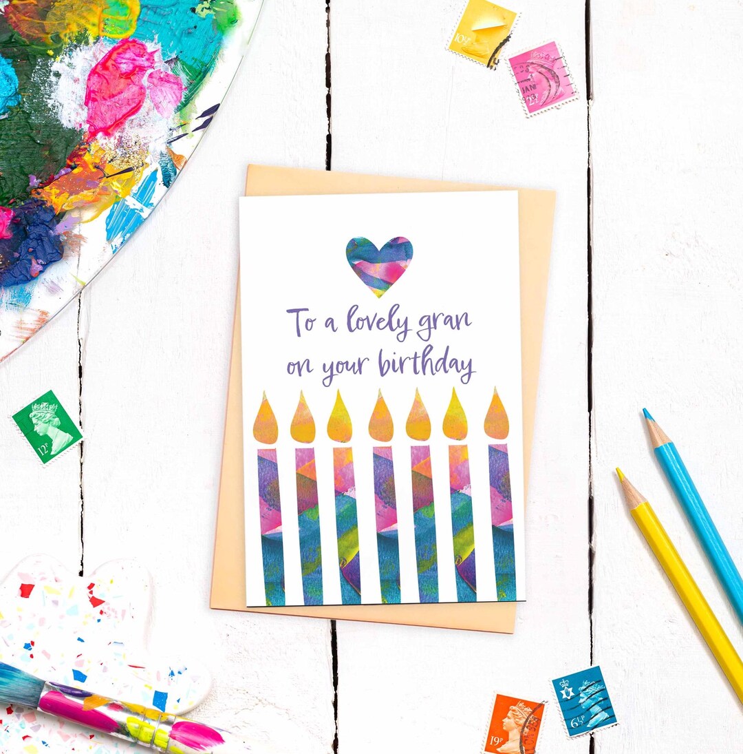 Gran Birthday Card Beautiful Birthday Card for Your Lovely Gran Gran ...