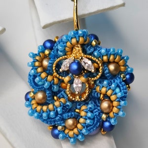 Tatting Pattern Step by Step Earrings. Colors of Ukraine. PDF Digital ...