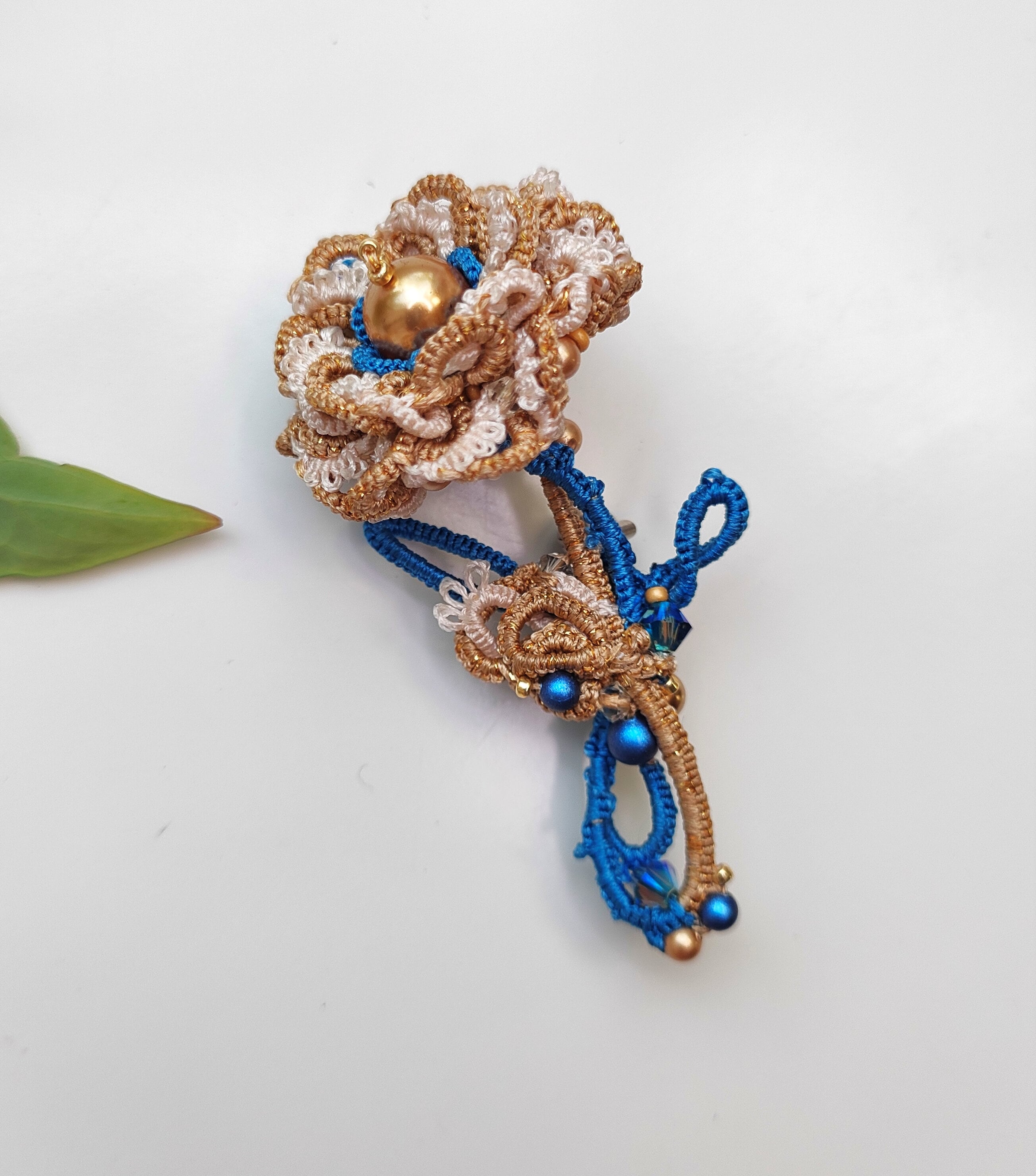 Tatting Flower.original Tatting Pattern Step by Step. Brooch. - Etsy