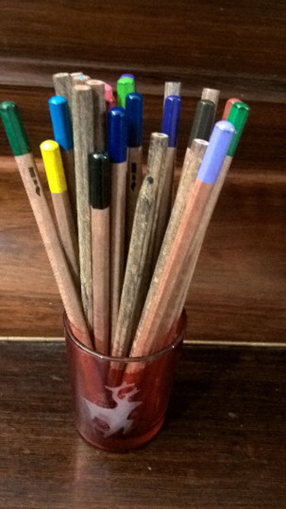 Vintage Pencil, Set of Colored Pencils, Wooden Pencils, School Supplies ...