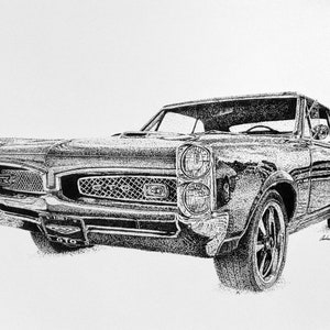 24x36 Inch 1967 Pontiac GTO Art Print - Etsy