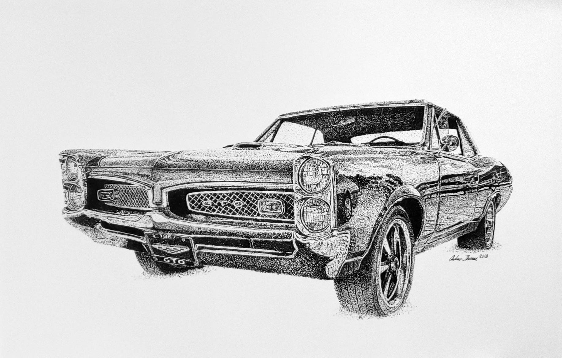 11x17 Inch 1967 Pontiac GTO Art Print - Etsy