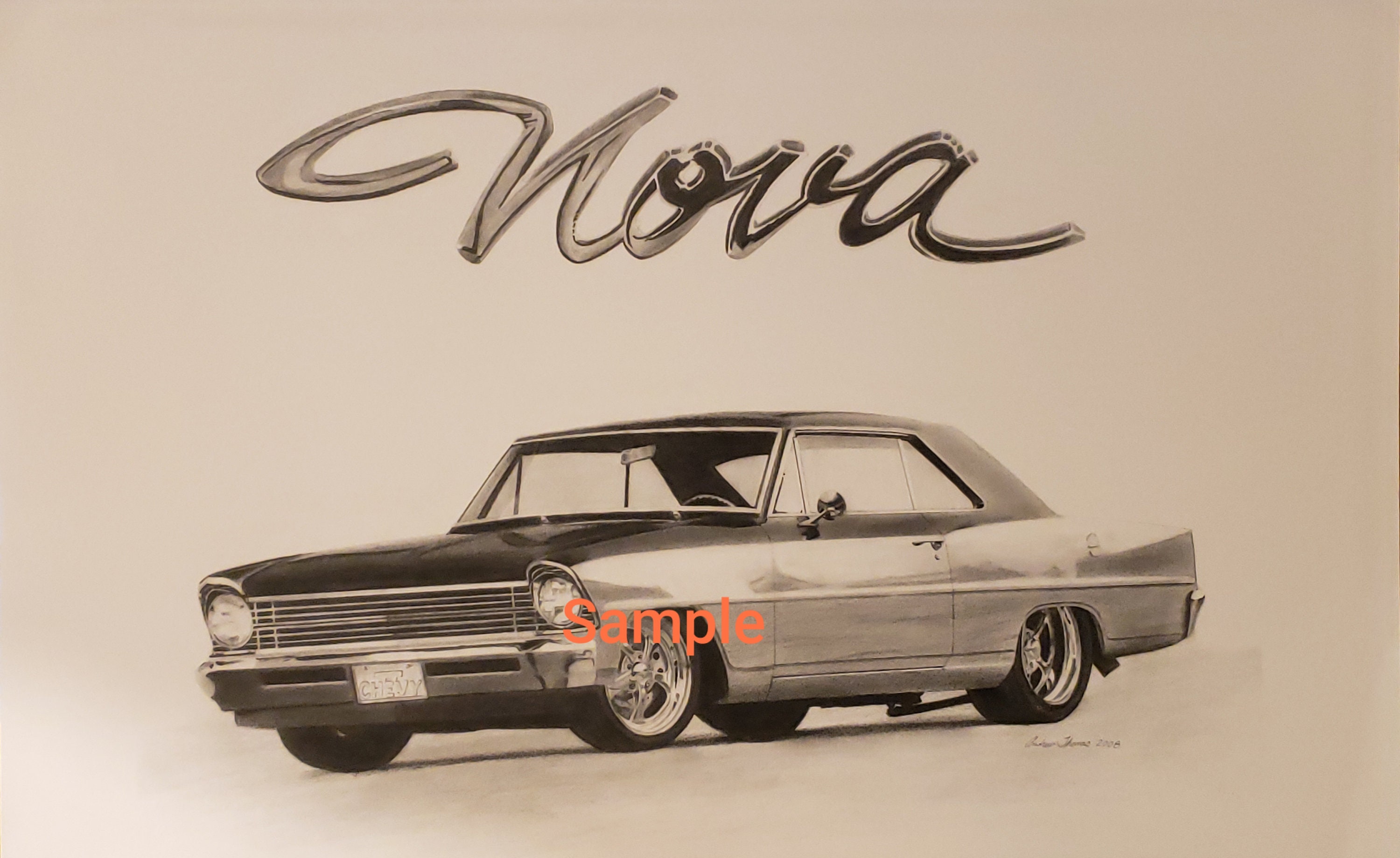 1967 Nova Chevy II Art Print - Etsy