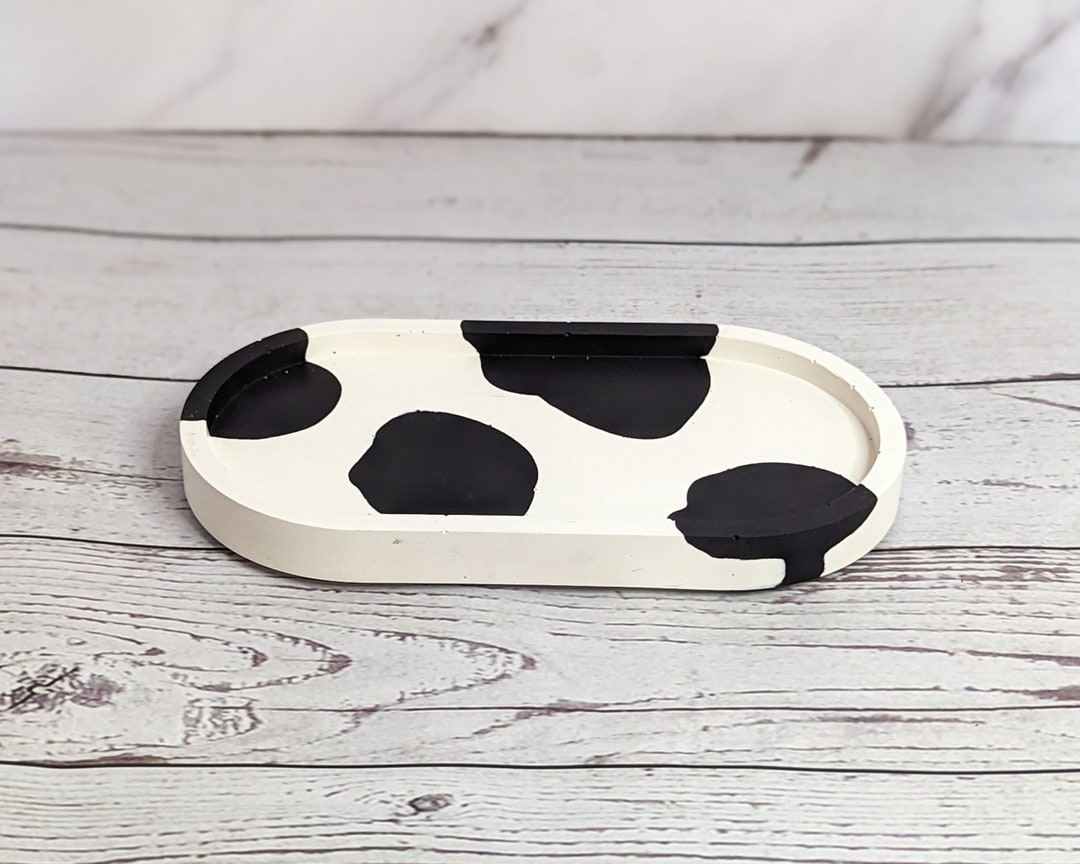 Cow Print Jewellery Tray Rustic Home Decor Perfume or Makeup - Etsy