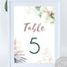 Tropical Boho Wedding Table Template Download , Number Template ...