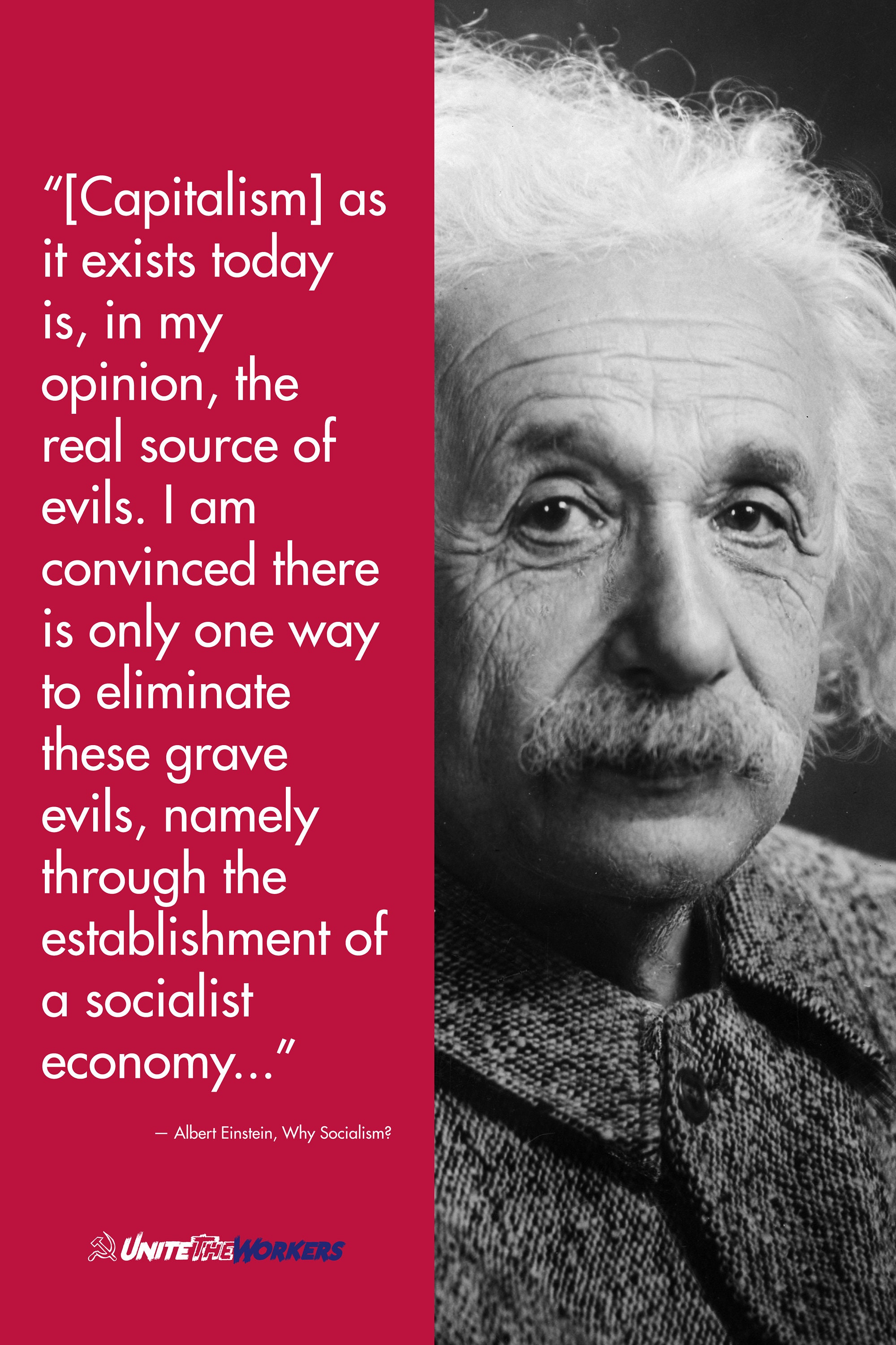 Soviet Poster Community Einstein Socialism Communism | Etsy