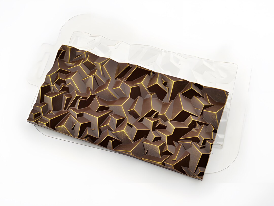 CRYSTAL PLASTIC MOLD Chocolate Bar Mold for Handmade Chocolate ...