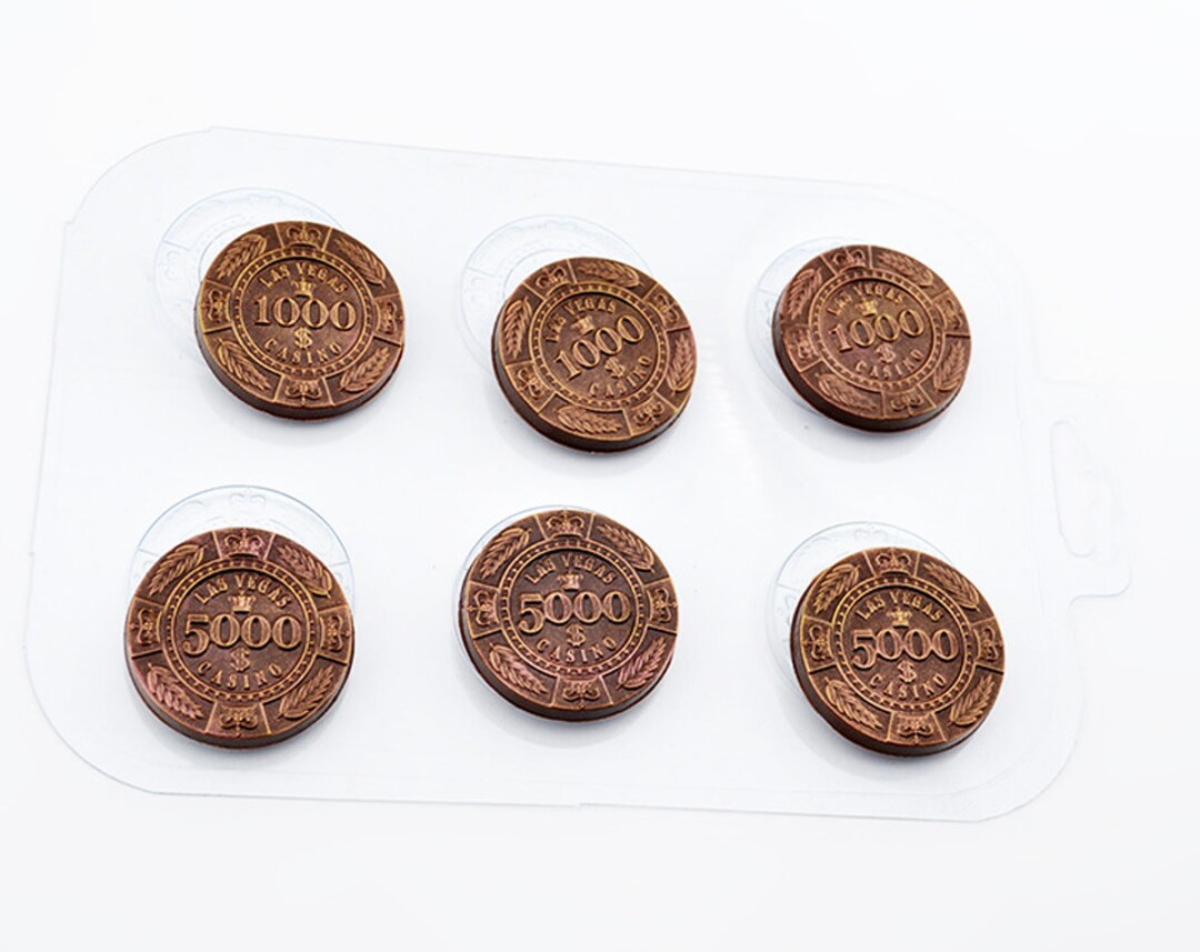 Casino Money Chips PLASTIC MOLD Chocolate Bar Mold for - Etsy