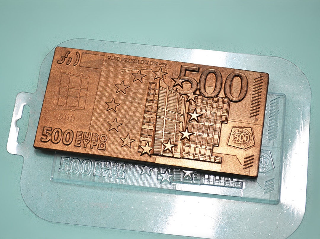 BANKNOTE 500 EUROS PLASTIC Molds Chocolate Bar Mold for Handmade ...