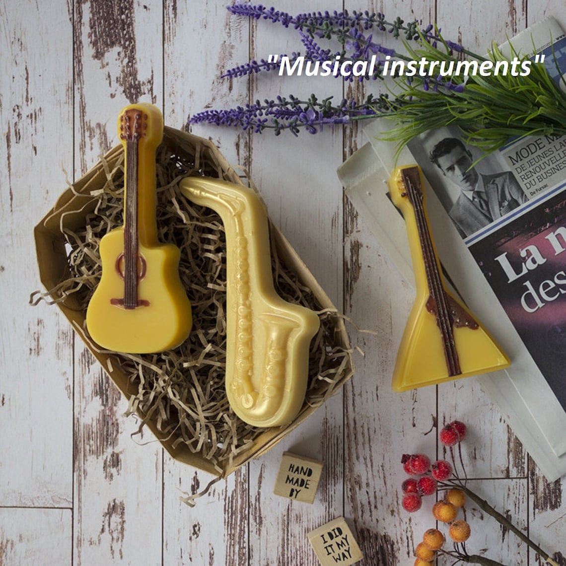 MUSICAL INTSRUMENTS CHOCOLATE Mold Music Set Candy Moulds | Etsy