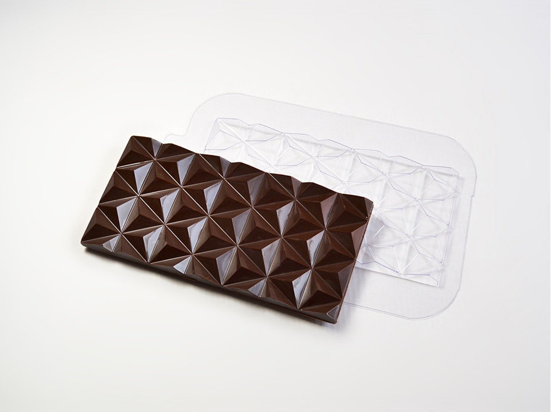 Pyramids PLASTIC MOLD Chocolate Bar Mold for Handmade Chocolate ...