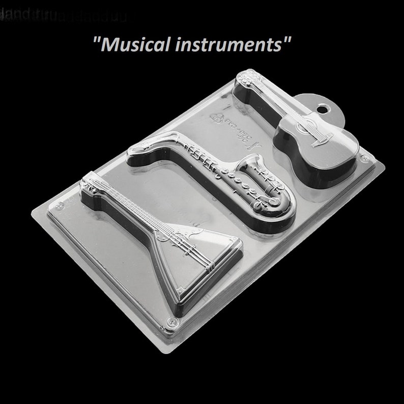 MUSICAL INTSRUMENTS CHOCOLATE Mold Music Set Candy Moulds | Etsy