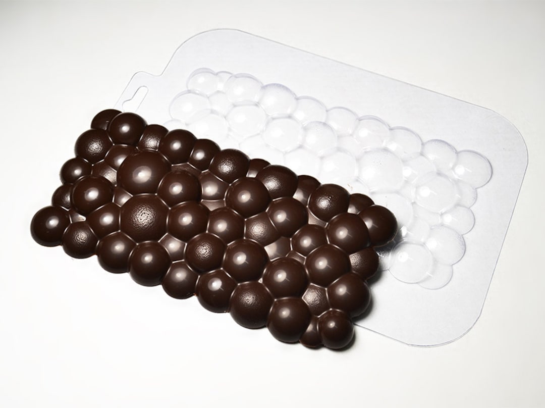 BUBBLES PLASTIC MOLD Chocolate Bar Mold for Handmade Chocolate ...