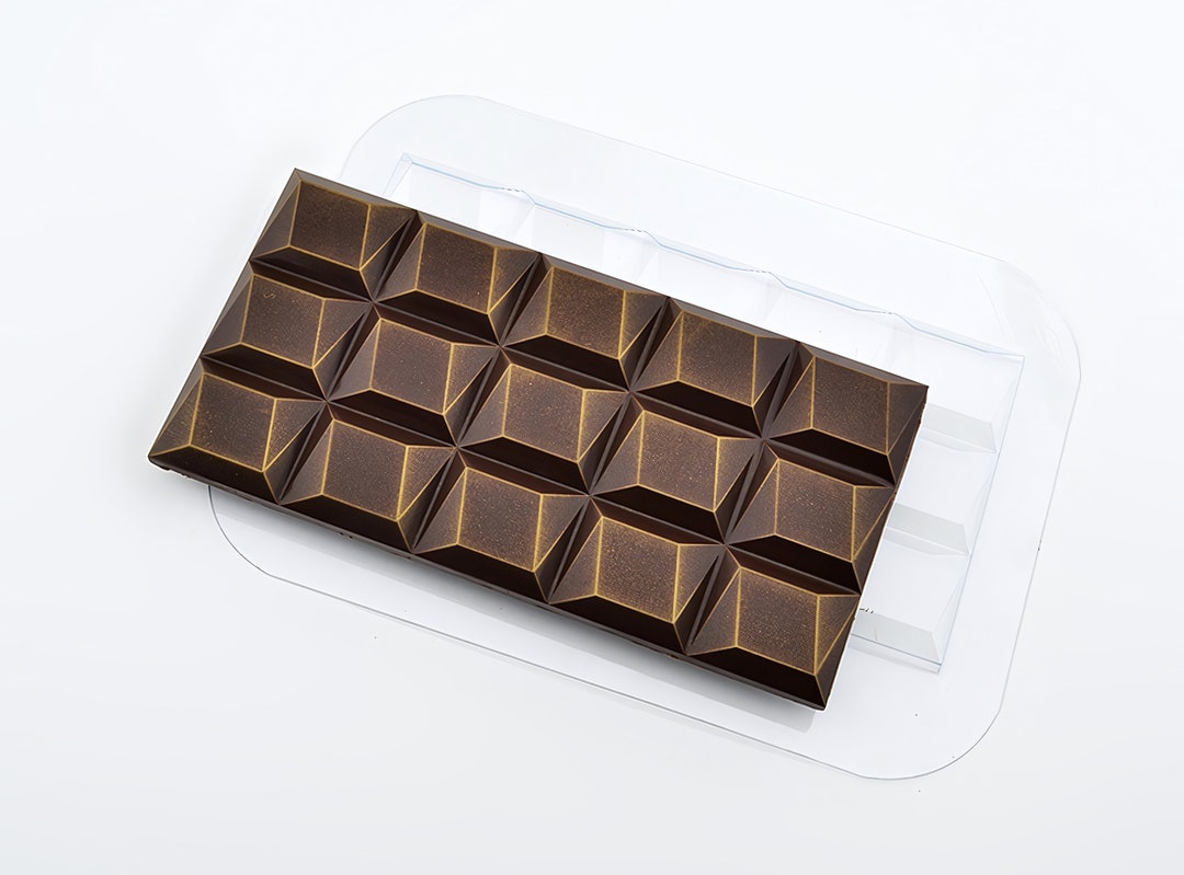 PARALLELOGRAM PLASTIC MOLD Chocolate Bar Mold for Handmade Chocolate ...