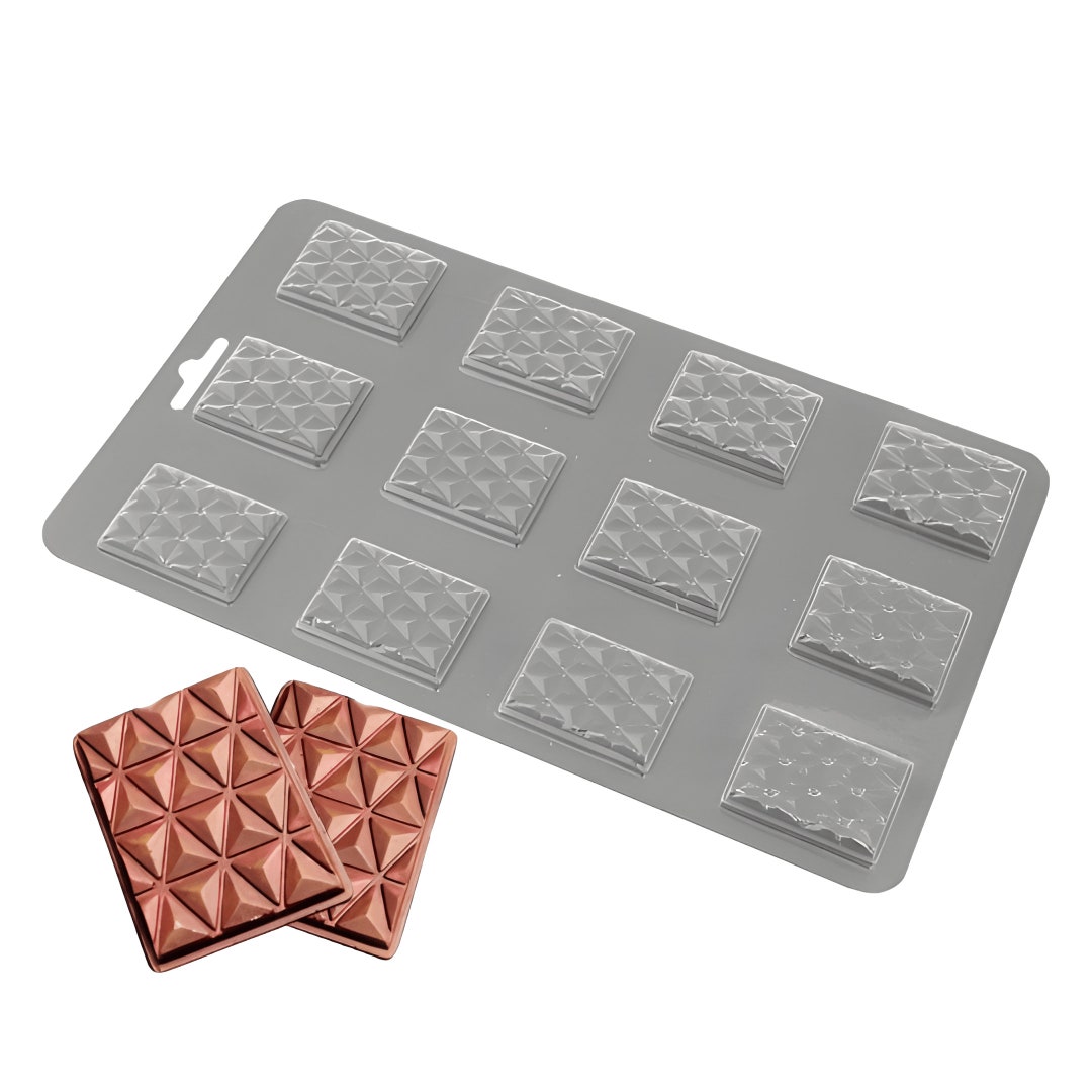 MINI CHOCOLATE BAR #4 Plastic Mold for Handmade Chocolate, Chocolate ...