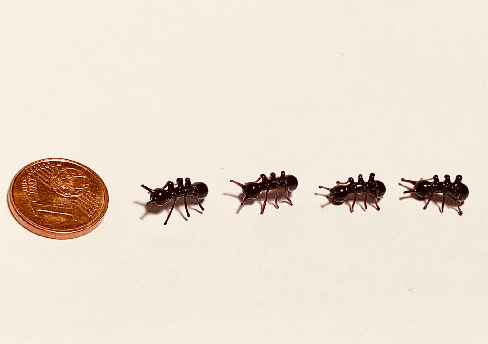 Three Ants. Authentic Murano Glass Ant Micro Figurine. Tiny | Etsy