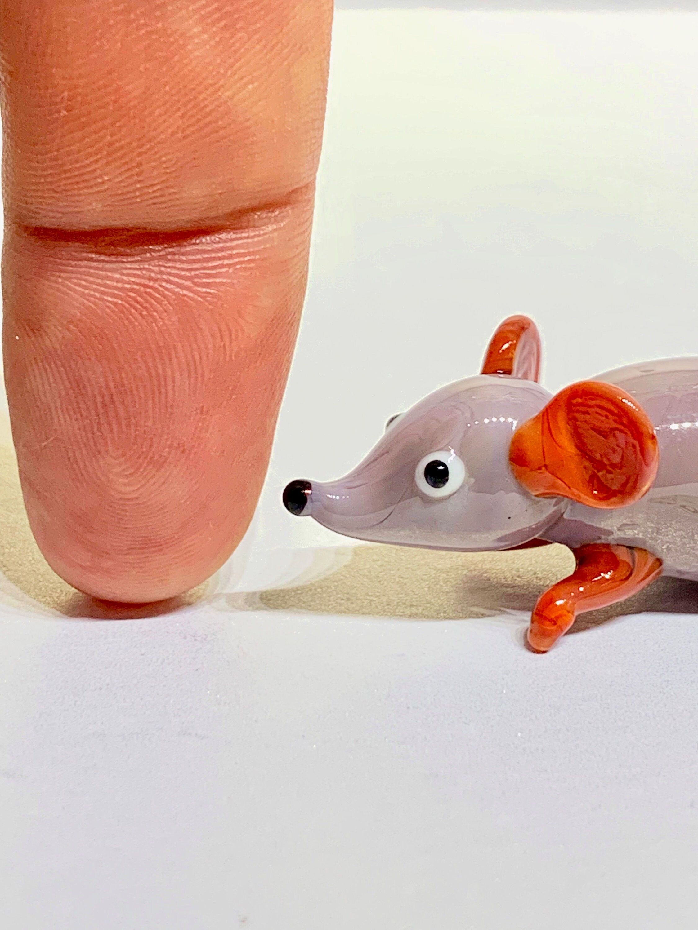 Mouse Lampwork, Murano Glass Figurine Made in Venice, Genuine Venetian ...