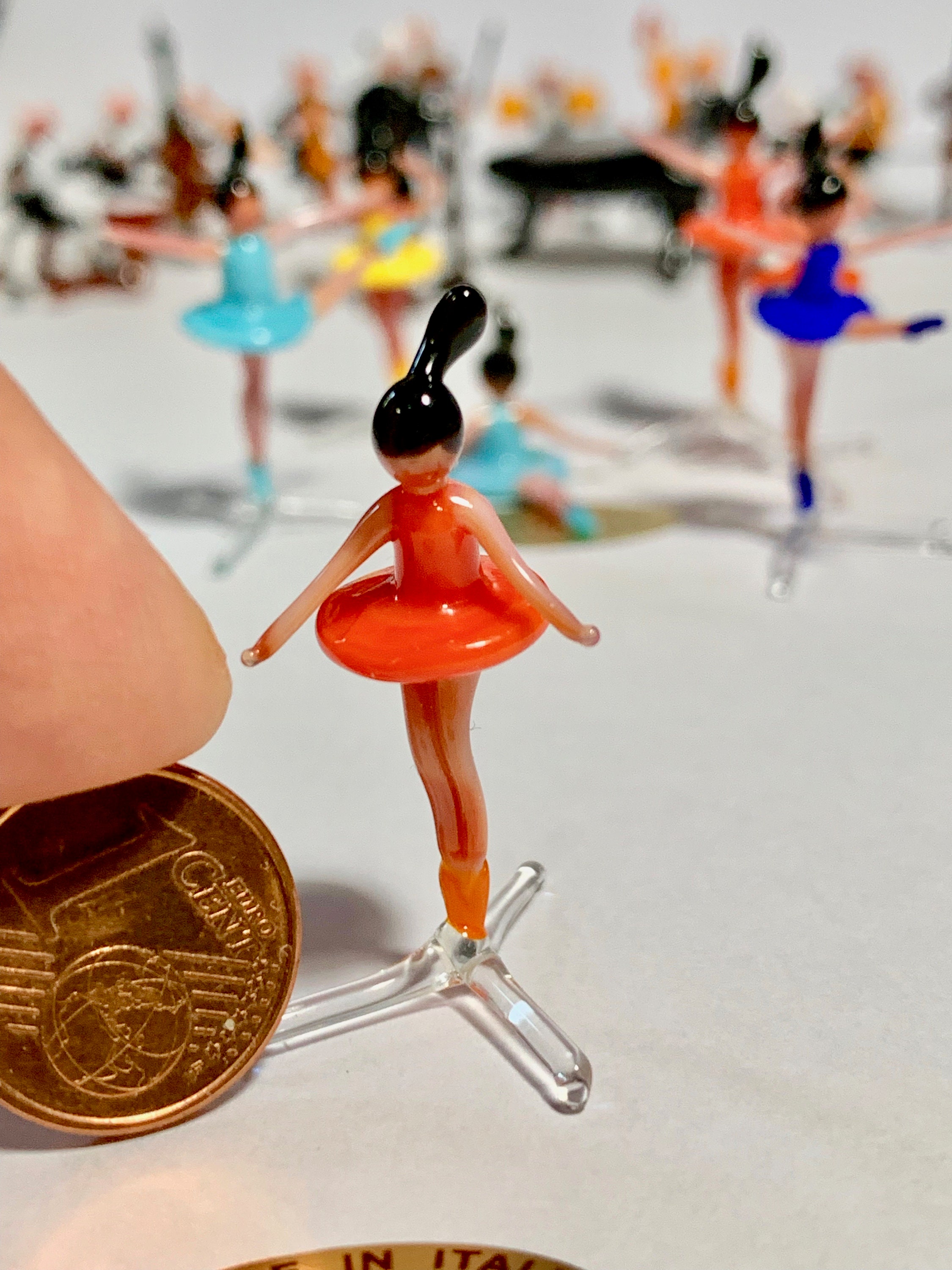 Ballerina Dancer Figurine Murano Glass Ballet Dancer - Etsy