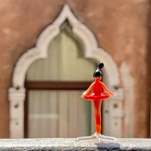 Ballerina Dancer Figurine, Murano Glass Ballet Dancer Sculpture Made in ...