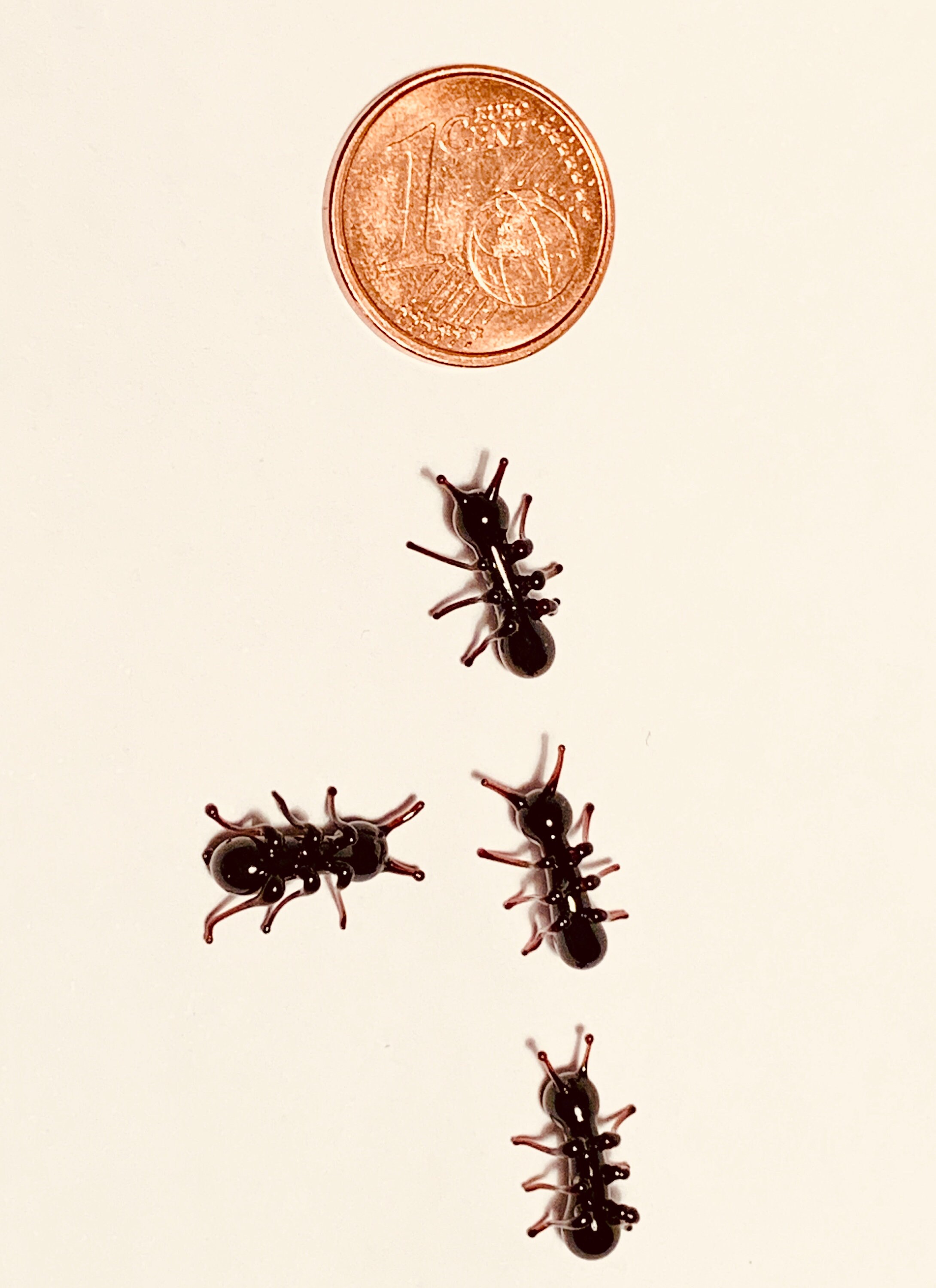Three Ants. Authentic Murano Glass Ant Micro Figurine. Tiny - Etsy UK