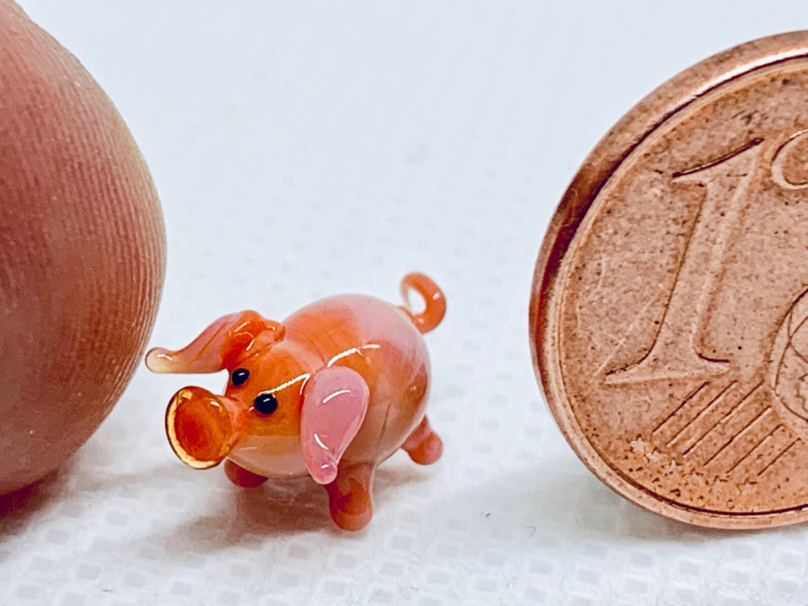 Tiny Pig Genuine Murano Glass Piglet Miniature. I Make Glass - Etsy