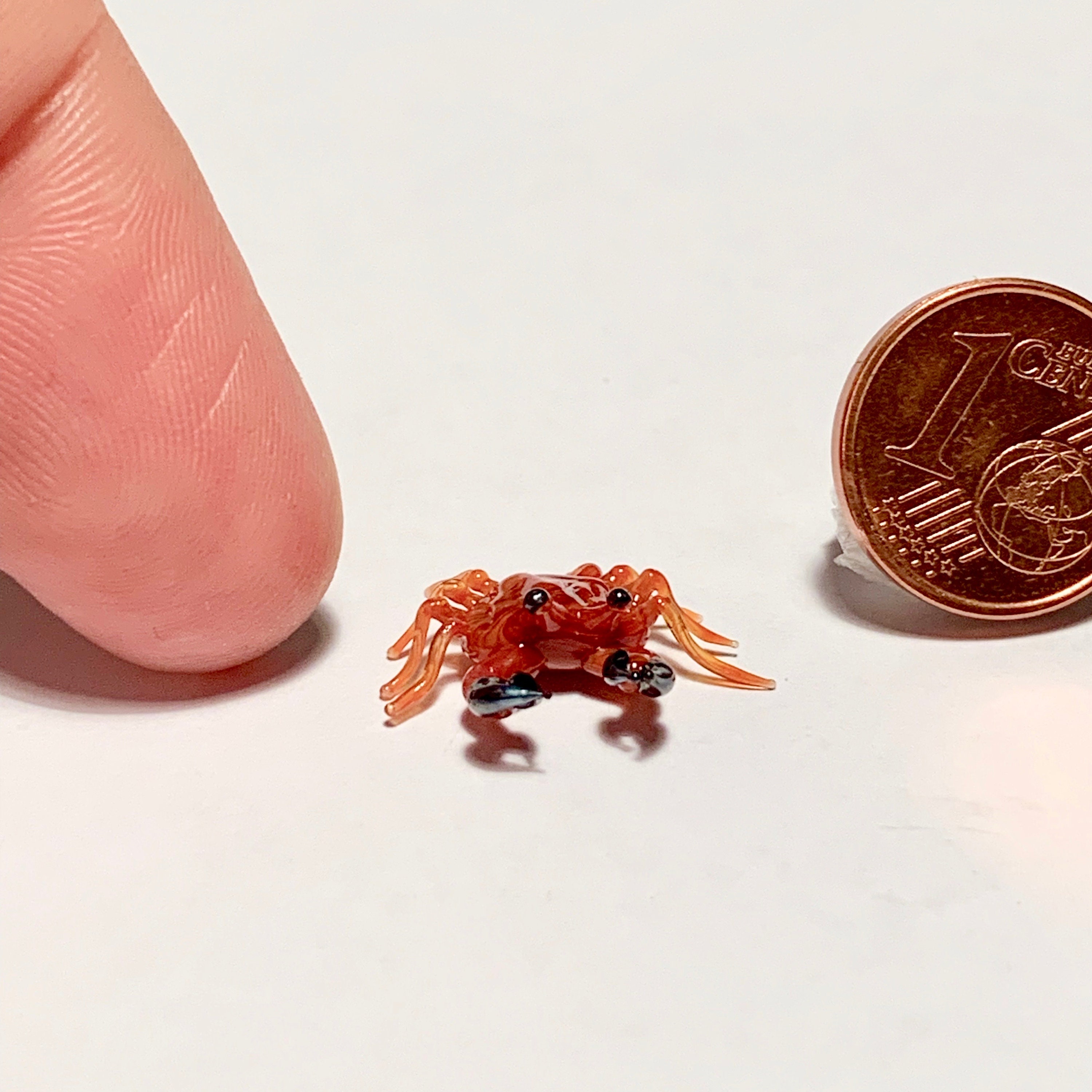 Authentic Murano Glass Crab Miniature. I Make Glass Figurines | Etsy