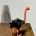 Small Glass Ostrich, Miniature, Micro Figurine Made in Venice With ...